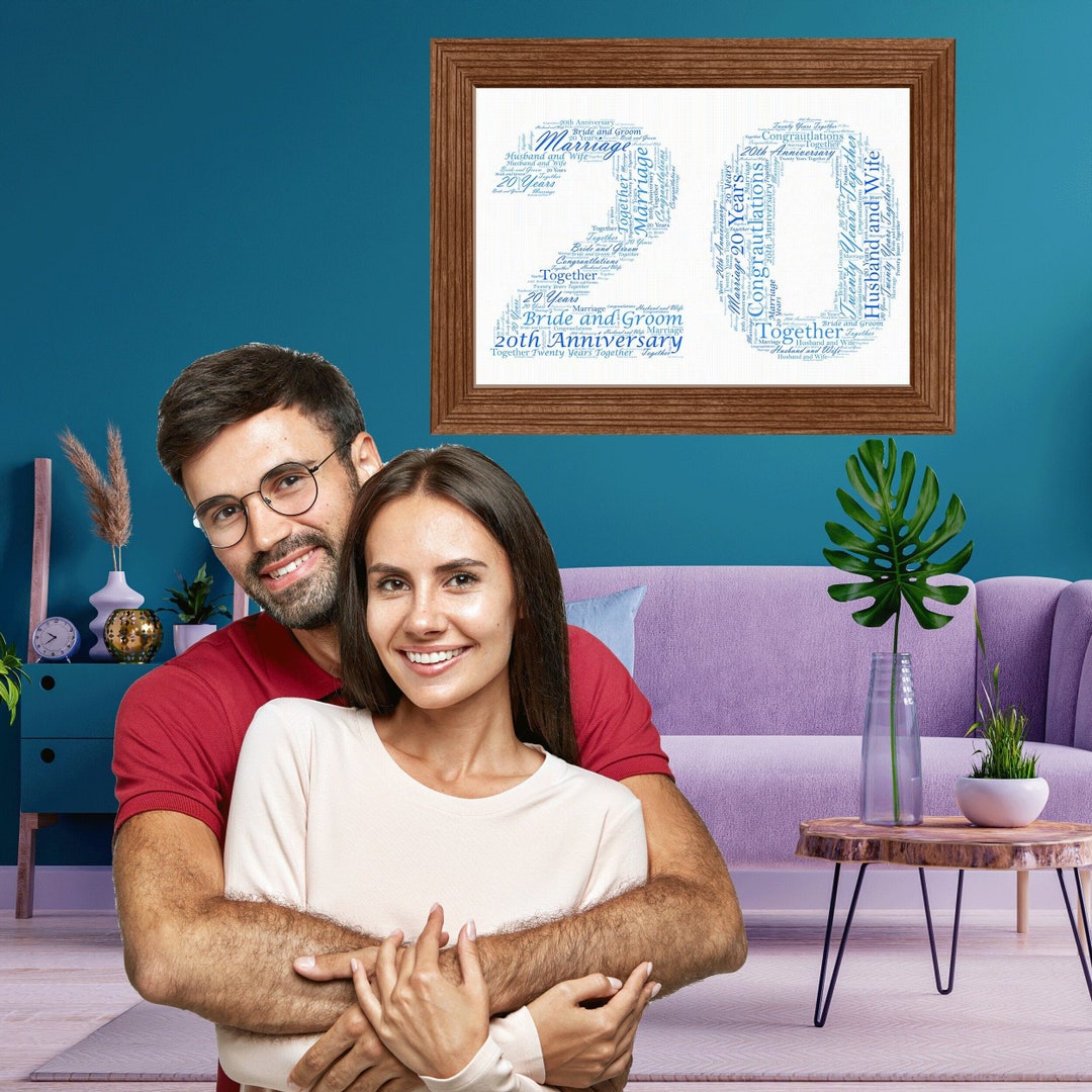Personalised 20th birthday gift | 20th anniversary Gift | 20th gift for ...