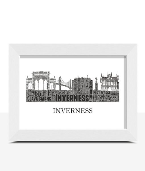 Inverness Skyline Art inverness City Map Inverness Map - Etsy UK