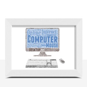 Computer Word Art Gift, Personalised Word Art Computer Gift, IT Gift ...