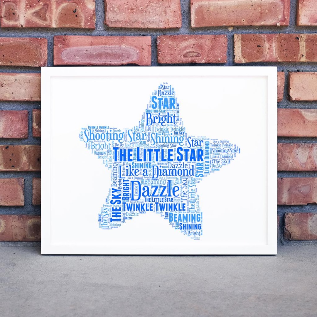 Star Gift | Star Word Art | Star Print |achievement Gift| Star Poster ...