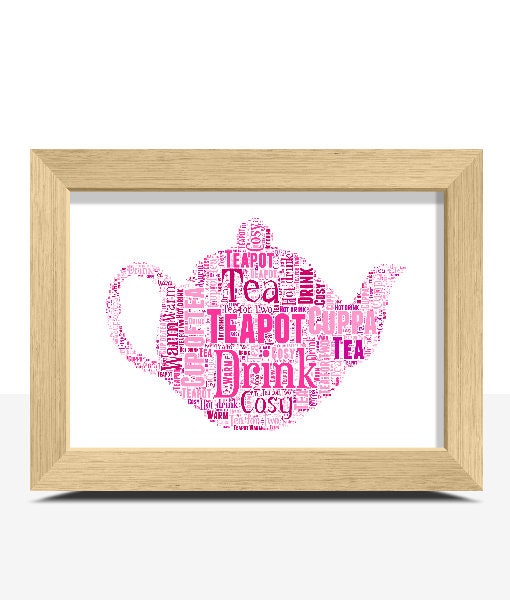 Personalised Teapot Word Art Tea Word Art Tea Cup of Tea | Etsy