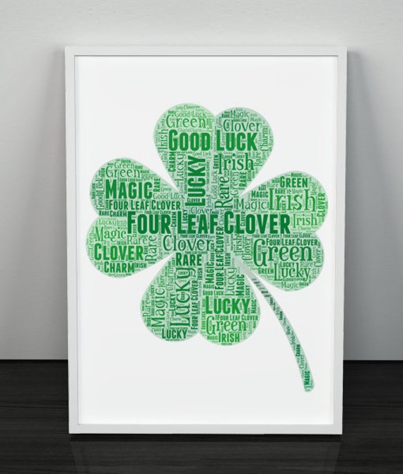 Good Luck Gift Irish Word Art Ireland Good Luck Gift - Etsy UK