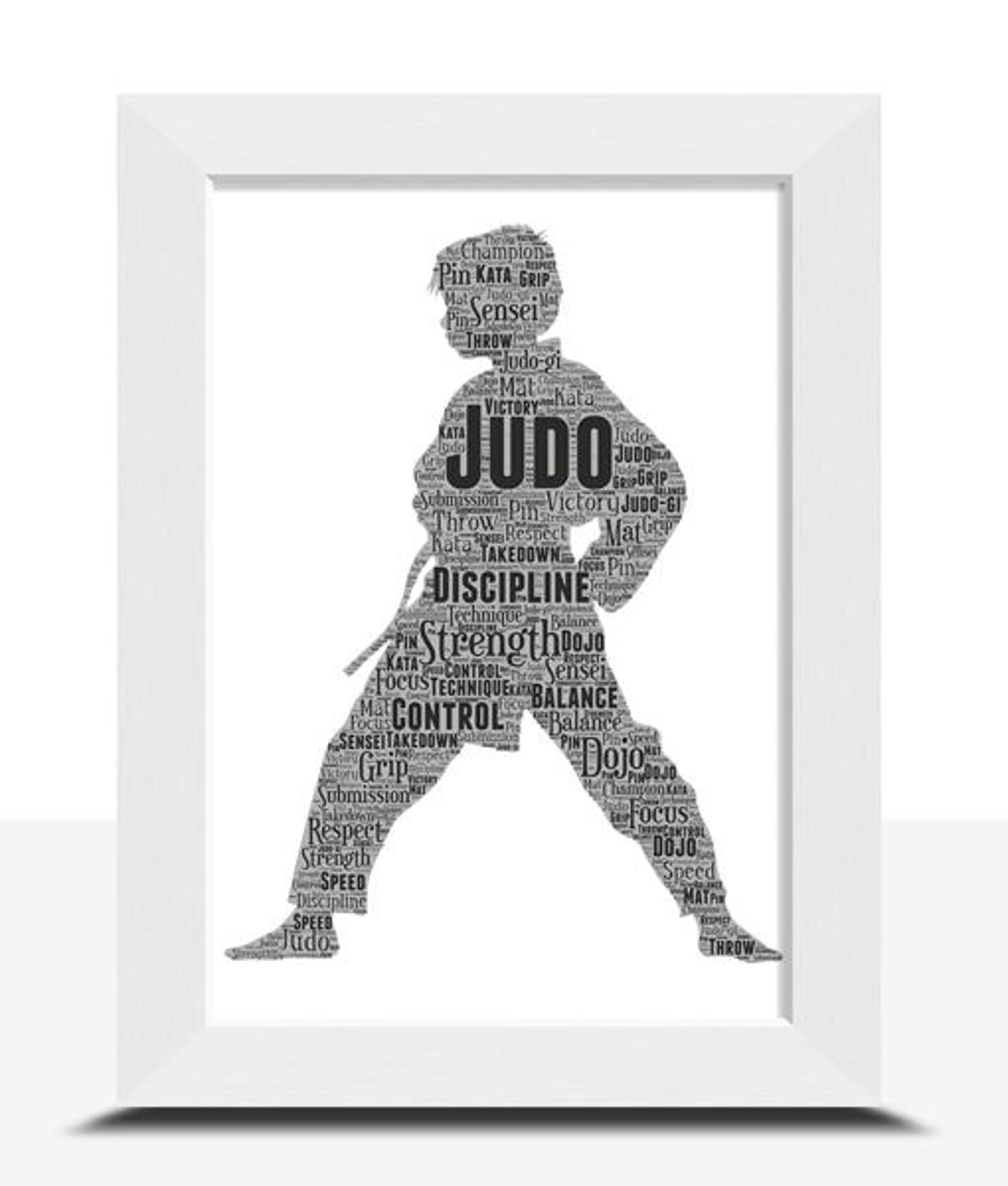 Judo Poster - Custom Judo Poster | Judo Word Art Print | Martial Arts ...