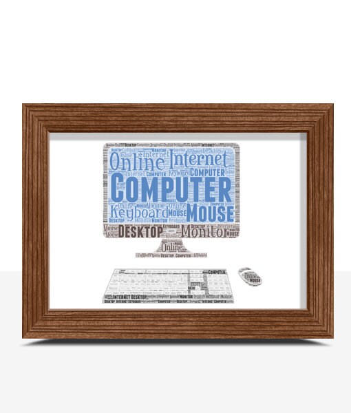 Computer Word Art Gift Personalised Word Art Computer Gift - Etsy UK
