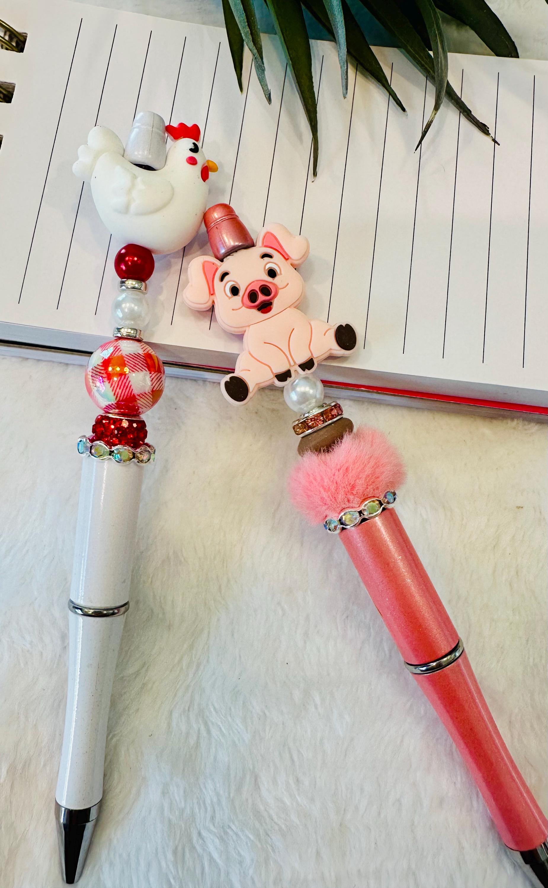 Farm Animal Beaded Pens - Etsy