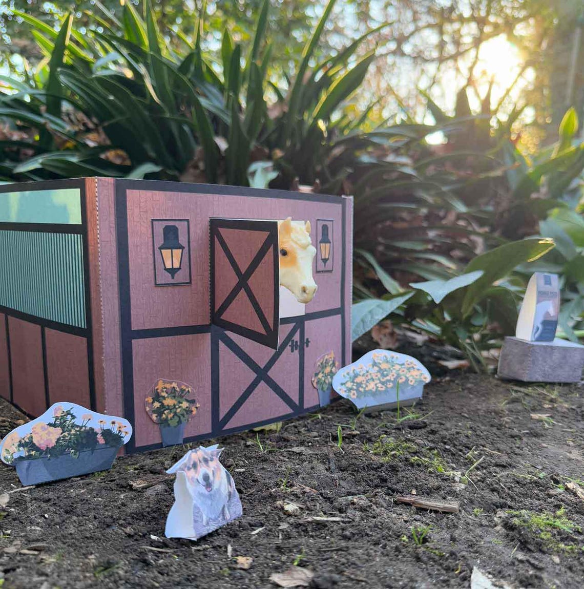 Build a Paper Horse Stall Craft - Etsy