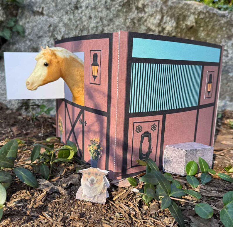Build a Paper Horse Stall Craft - Etsy
