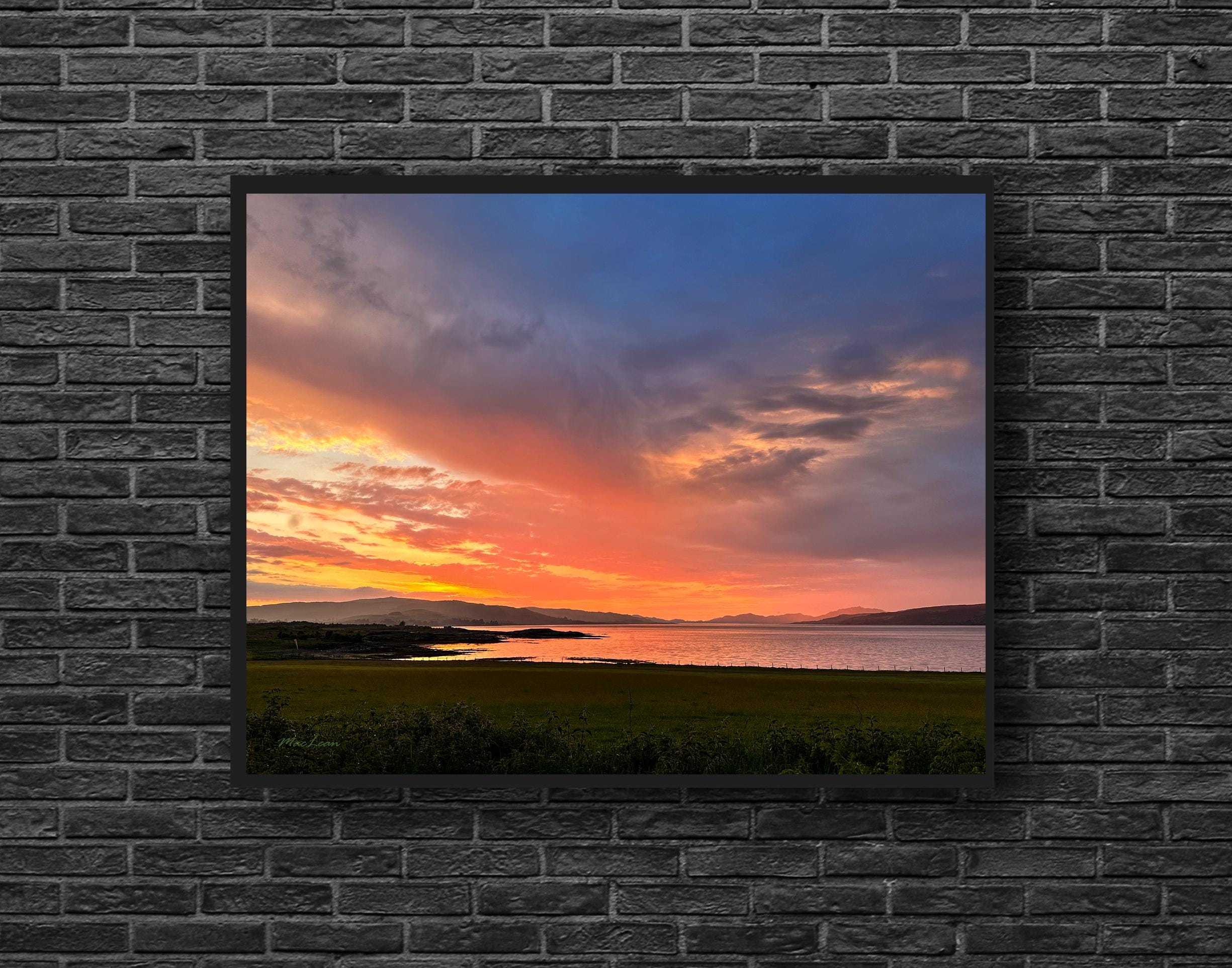 Colorful Sunset Photography: Scotland, Seascape Scenic Print - Etsy