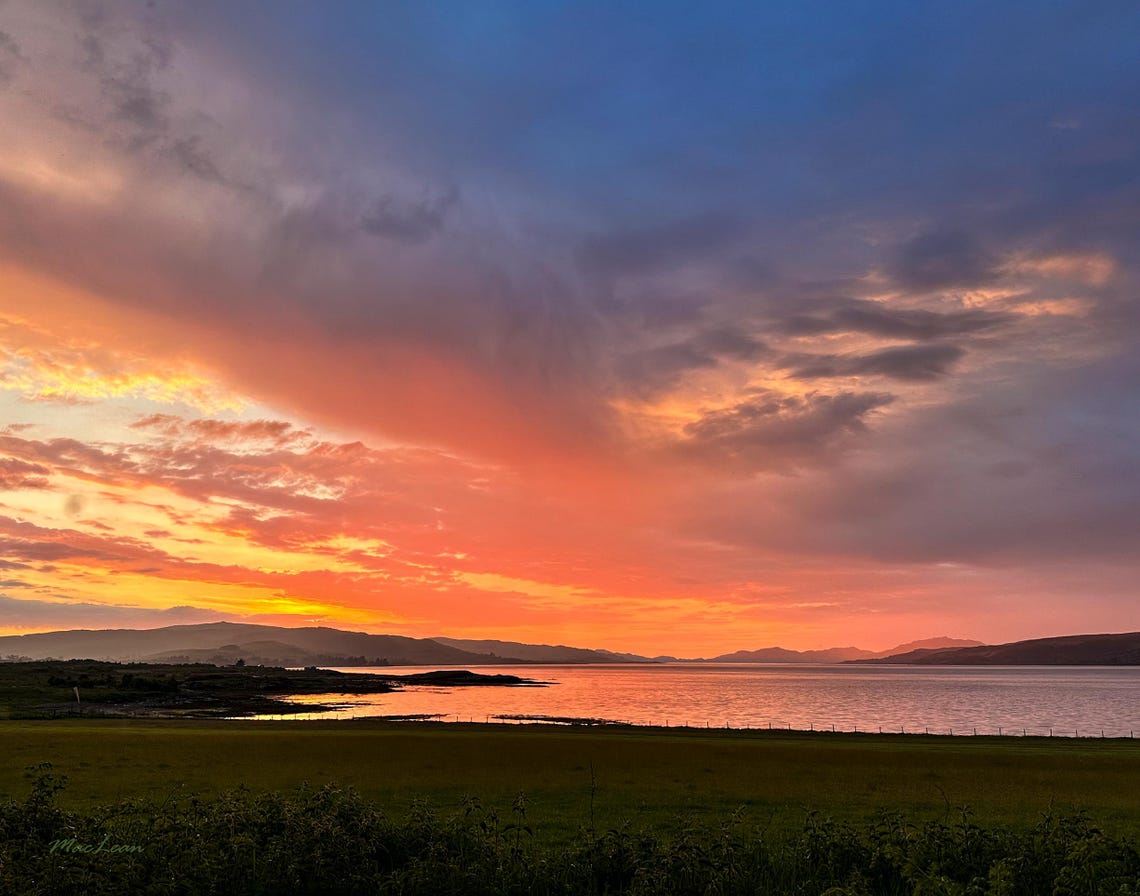 Colorful Sunset Photography: Scotland, Seascape Scenic Print - Etsy
