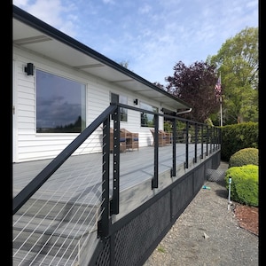 Cable Rail Fascia Side Mounted Deck Posts - Etsy