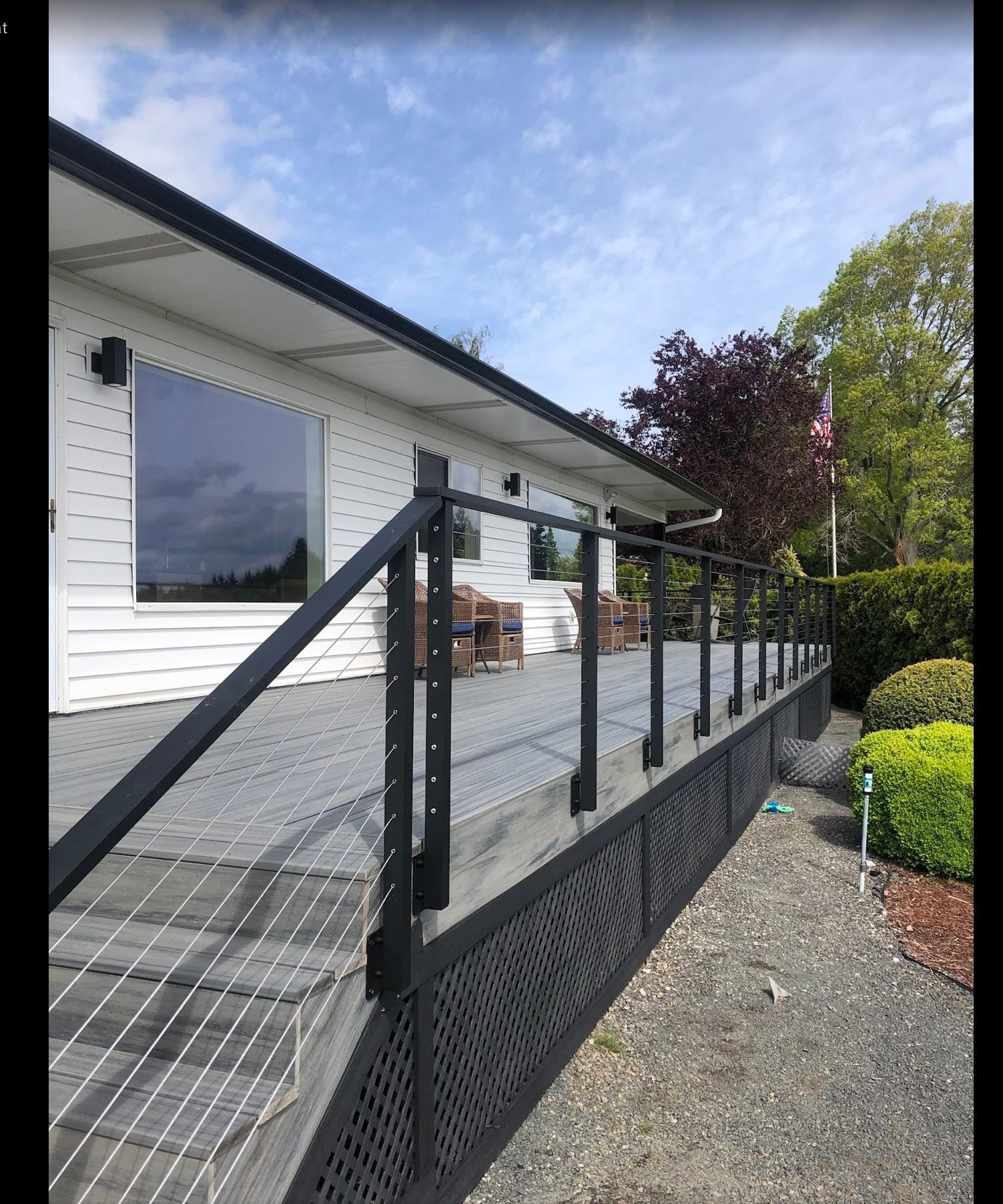 Cable Rail Fascia Side Mounted Deck Posts - Etsy
