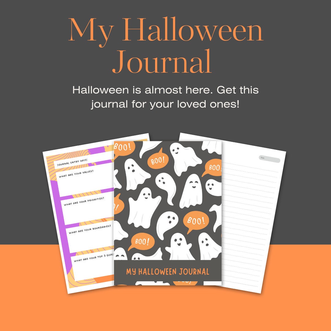 My Halloween Journal, Spooky Halloween Journal for Your Darkest ...