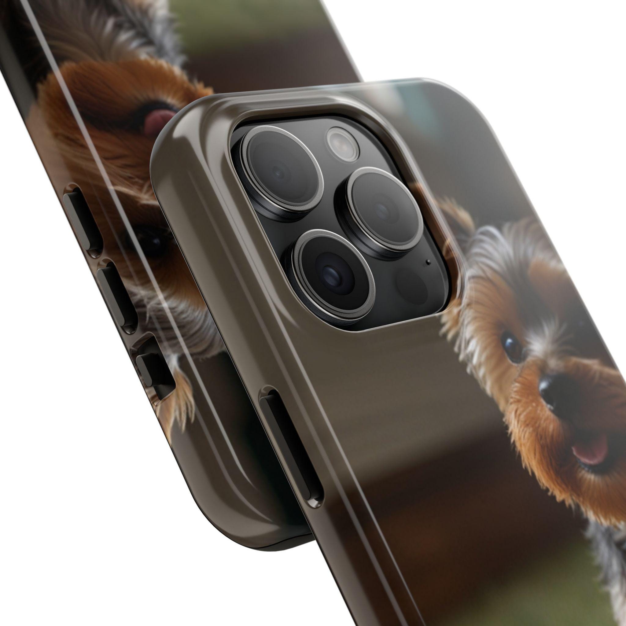 Yorkie Playing Cute iPhone Case 11,12,13,14,15 Tough Phone Cases - Etsy