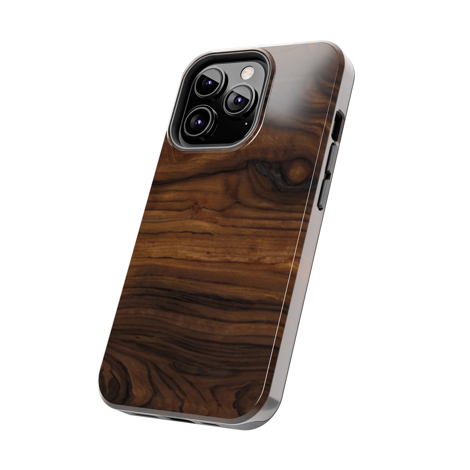 African Walnut Wood Grain Design,rustic iPhone 11,12,13,14,15 Tough ...