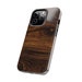 African Walnut Wood Grain Design,rustic iPhone 11,12,13,14,15 Tough ...