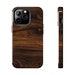 African Walnut Wood Grain Design,rustic iPhone 11,12,13,14,15 Tough ...