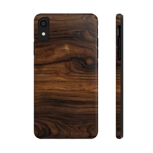 African Walnut Wood Grain Design,rustic iPhone 11,12,13,14,15 Tough ...