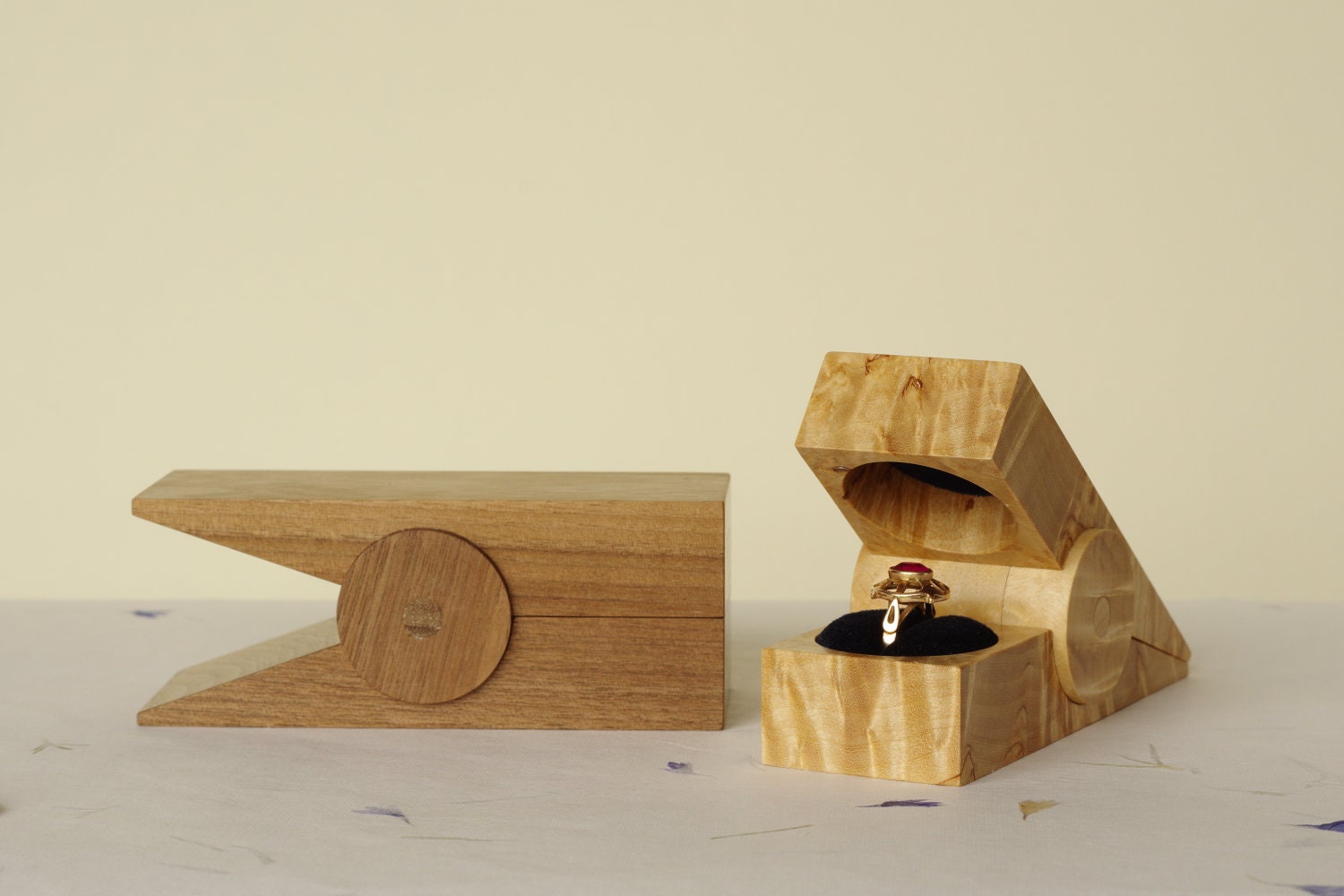 Ring Box, Handmade Ring Box, Unique Wooden Box - Etsy