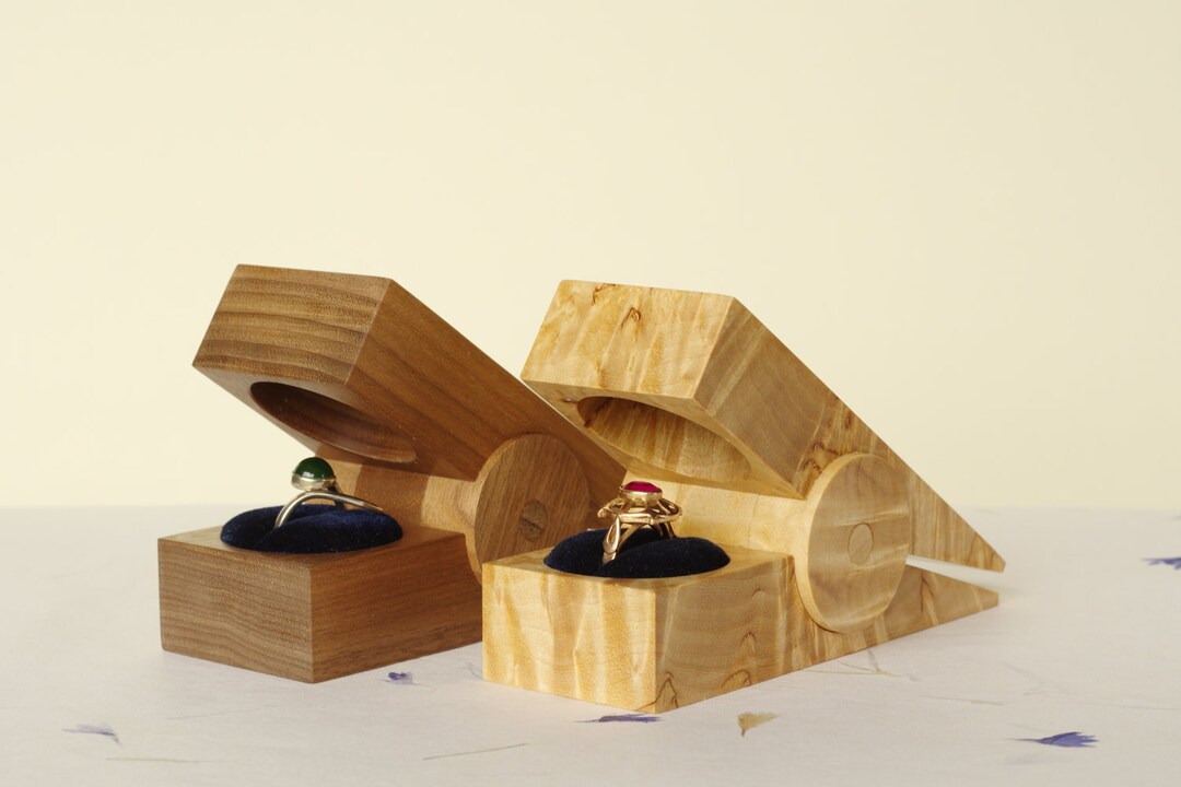 Ring Box, Handmade Ring Box, Unique Wooden Box - Etsy