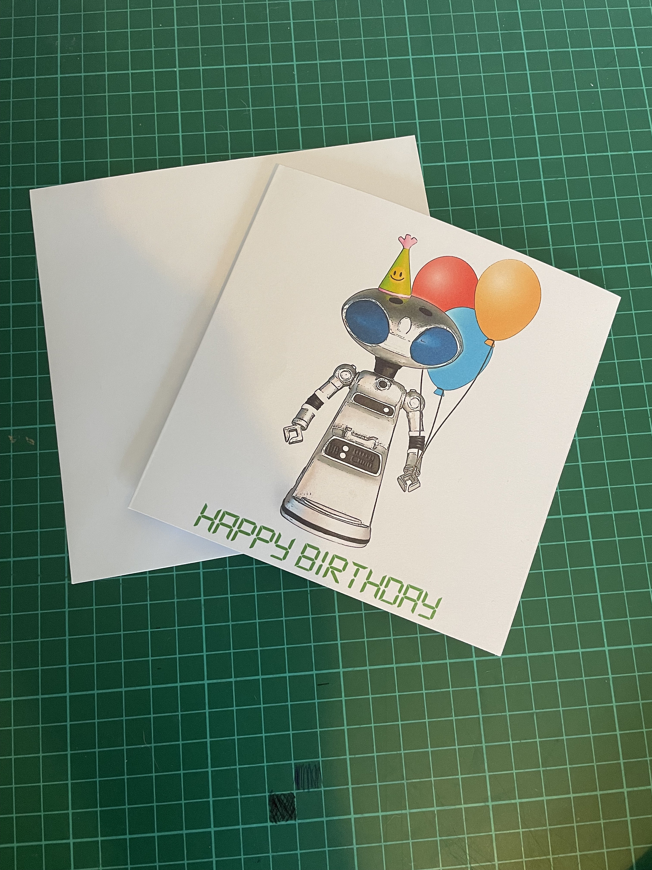 ROCKY 4 Robot SICO Birthday Card Humour Joke Fun 150mm 180 Gsm With ...