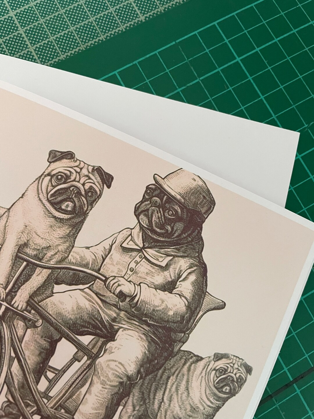 Pug Grumble Birthday Card Humour Joke Fun 150mm 180 Gsm With Envelope ...