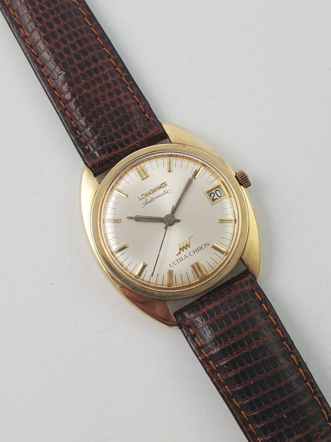 Longines 14K Solid Gold Ultrachron - Etsy