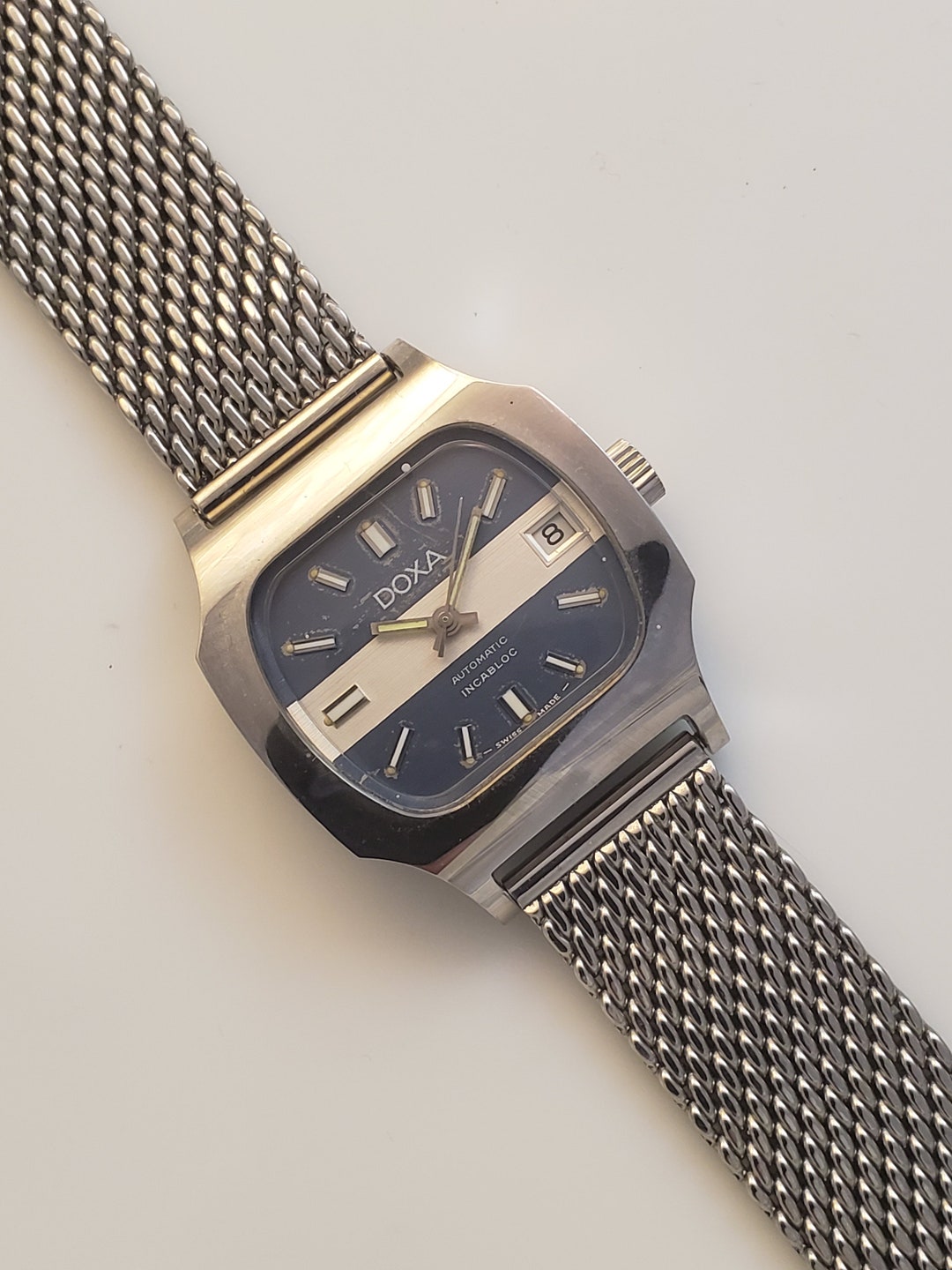 Doxa Automatic Quickset Date and Beautiful Two Tone Dial - Etsy