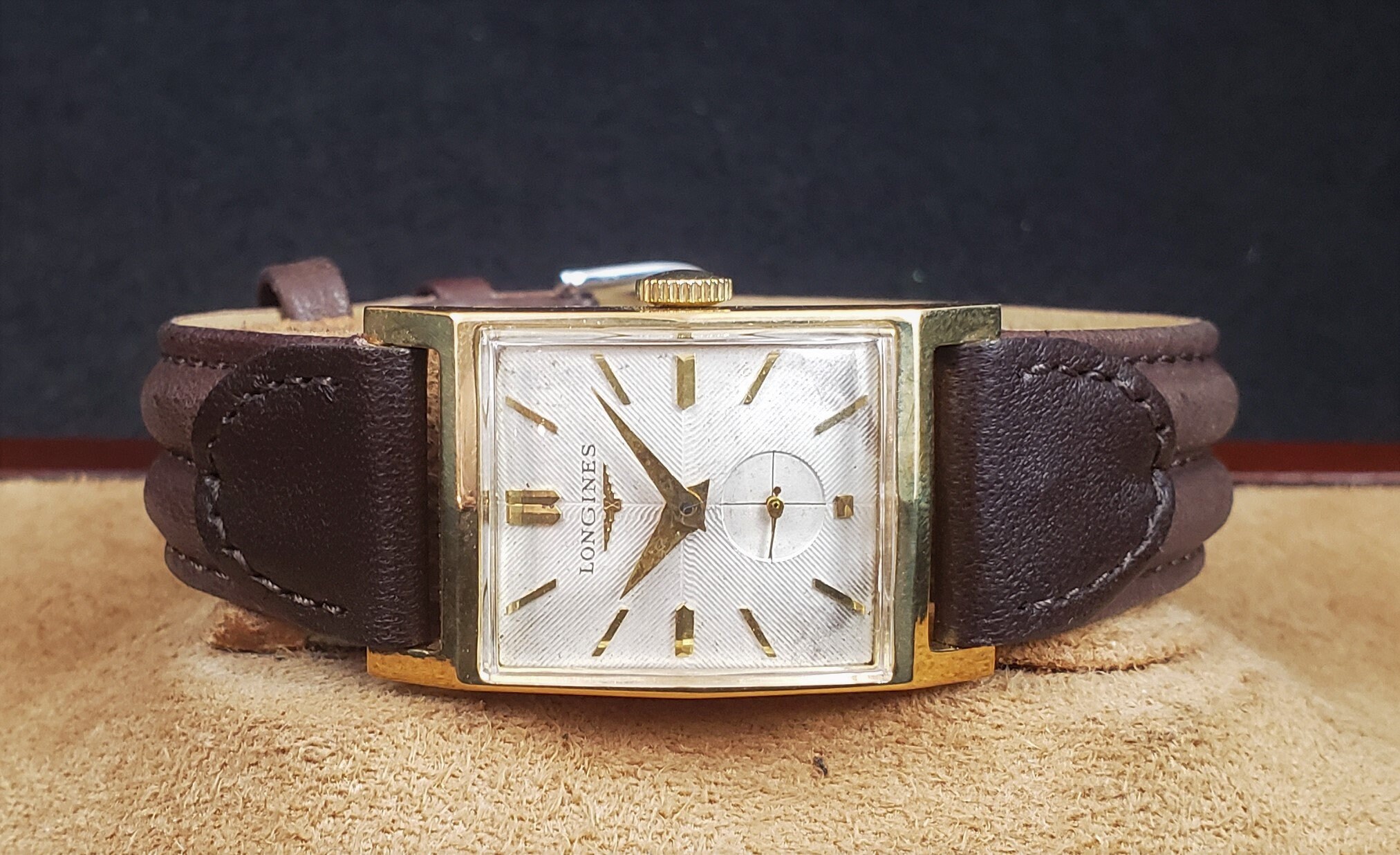 14K Gold Longines Tri-plane Watch - Etsy