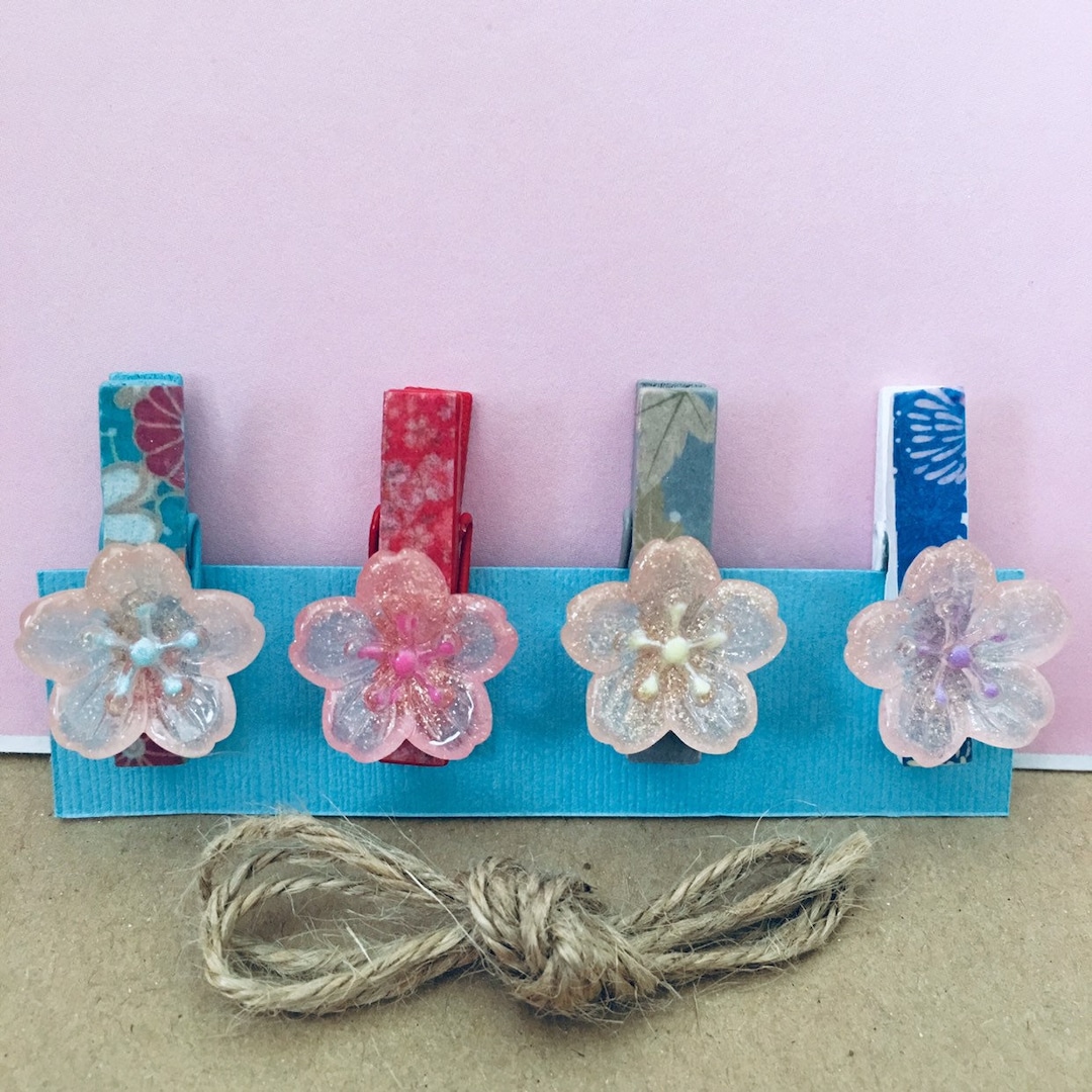 Colorful Clothespins for Hanging Photos, Papers, Notes, Money. Handmade ...