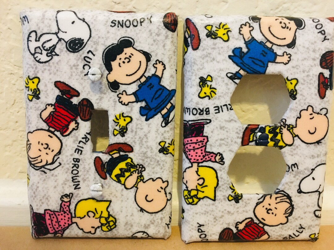 NEW Peanut Characters With Names Switch Plates and Outlet - Etsy