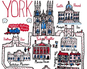 Manchester Art Print by Julia Gash | Etsy