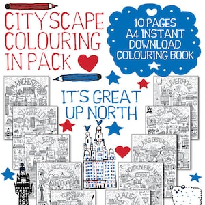 It's Great up North Colouring in Ebook - Etsy