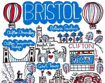 Leeds Art Print by Julia Gash - Etsy UK