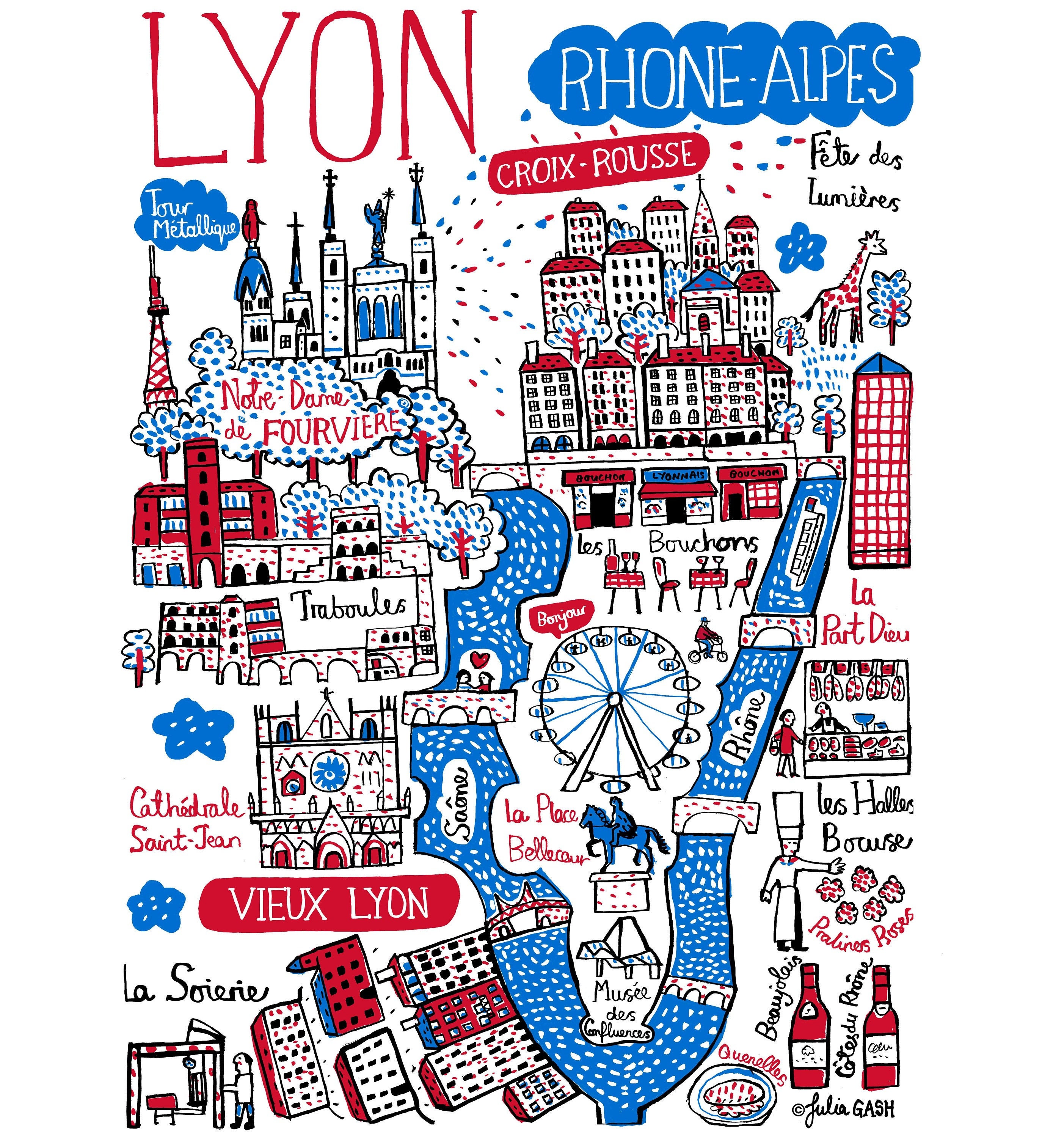 Lyon Art Print by Julia Gash - Etsy