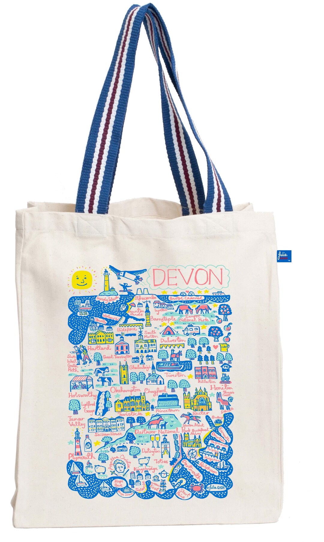 Devon Natural Canvas Tote Bag by Julia Gash - Etsy