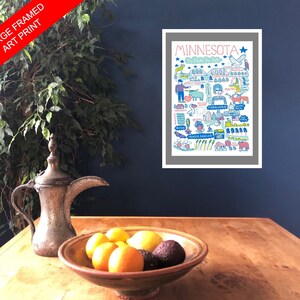Minnesota Art Print by Julia Gash | Etsy