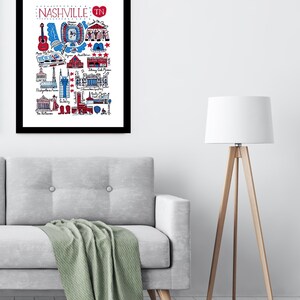 Nashville Art Print by Julia Gash - Etsy