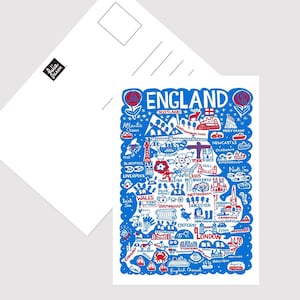 England Postcard by Dasher - Etsy