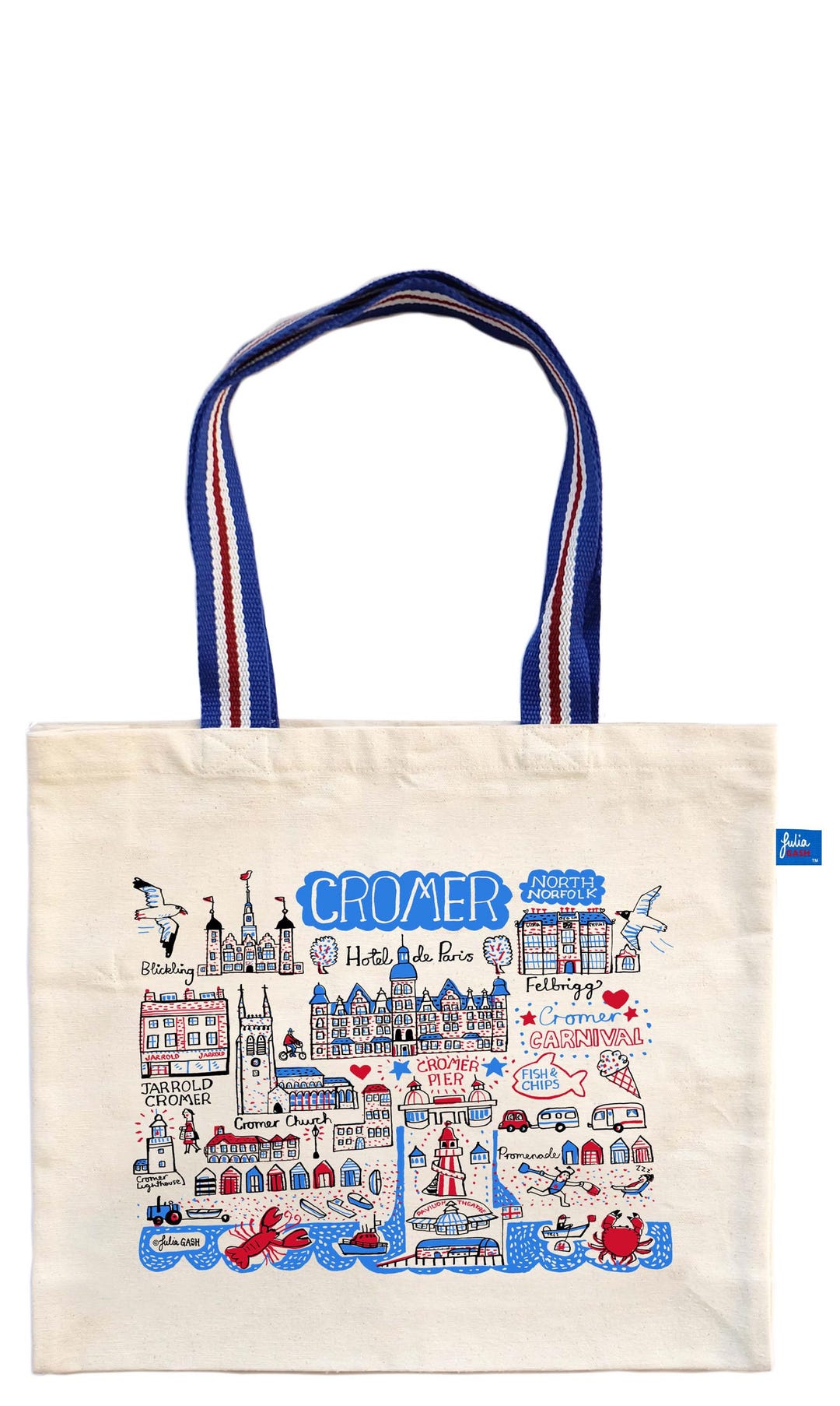 Cromer Natural Canvas Tote Bag by Julia Gash - Etsy