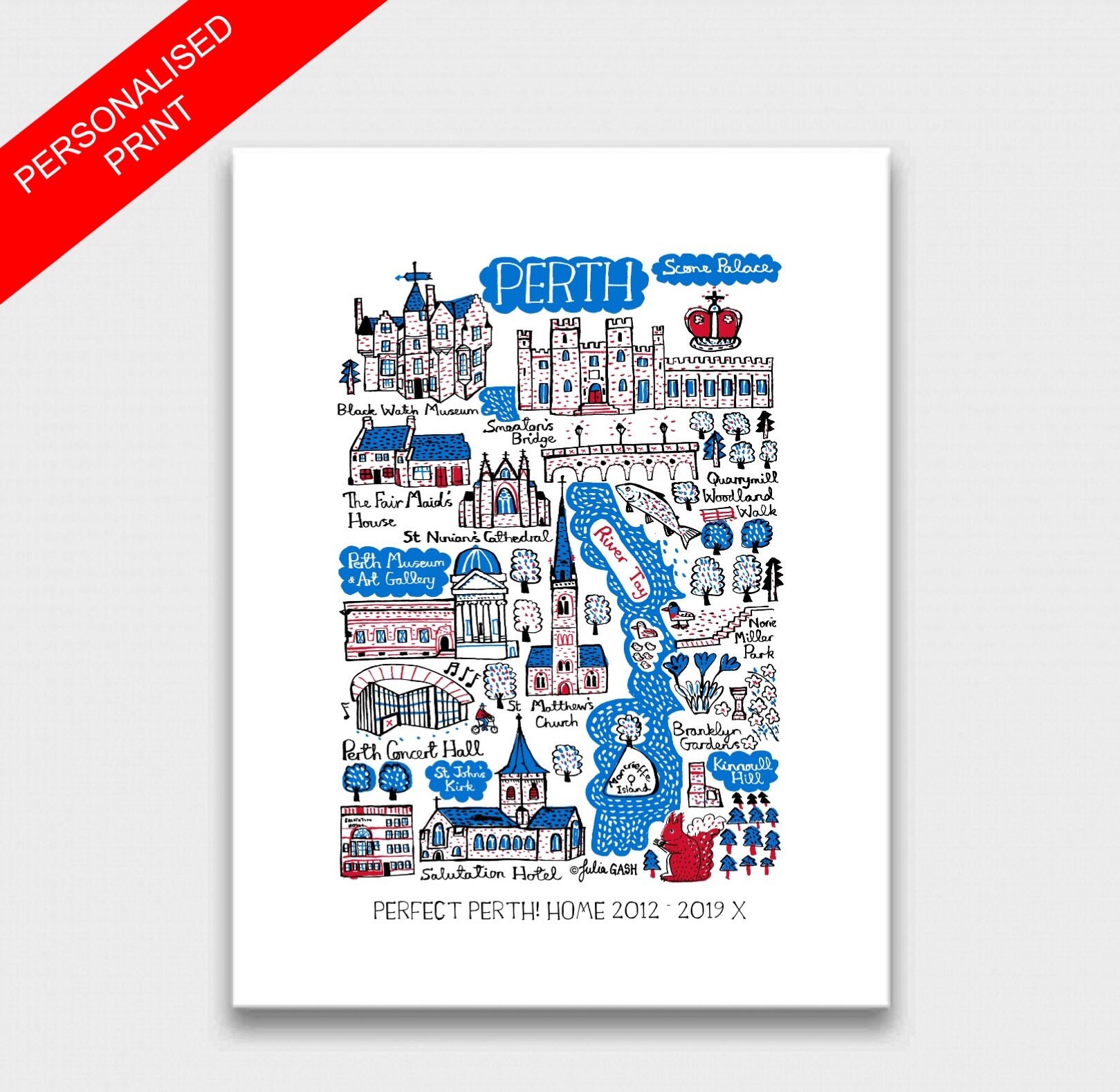 Perth Art Print by Julia Gash - Etsy