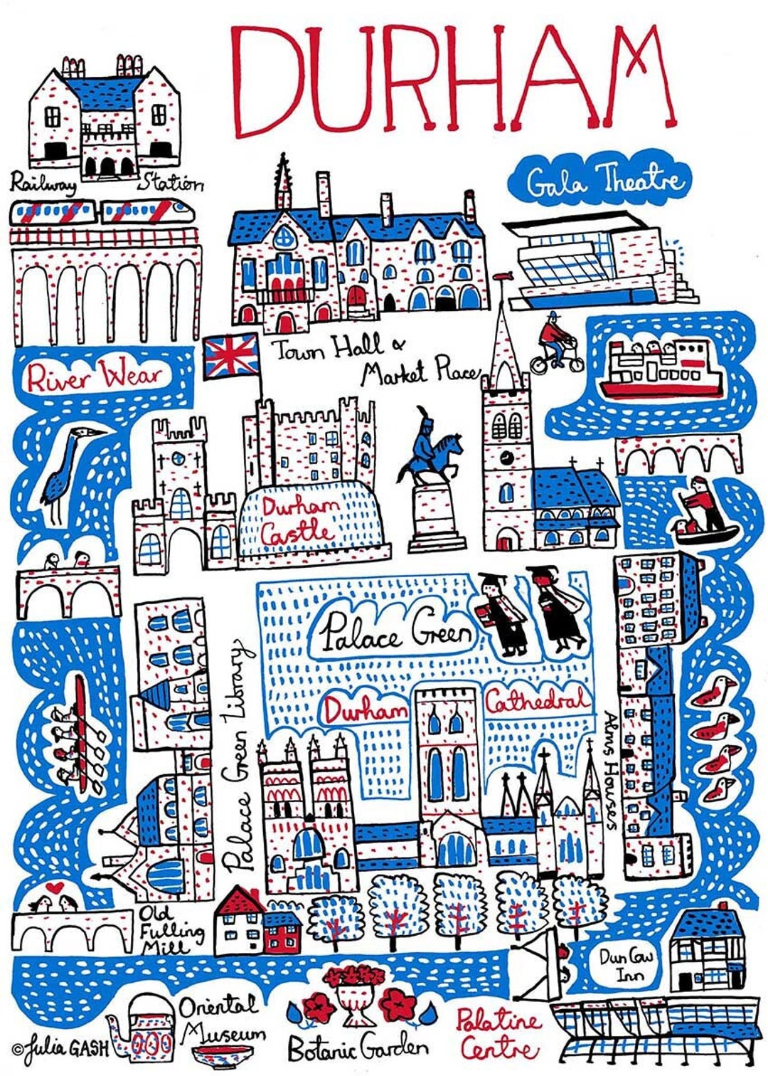 Durham Greeting Card by Julia Gash - Etsy