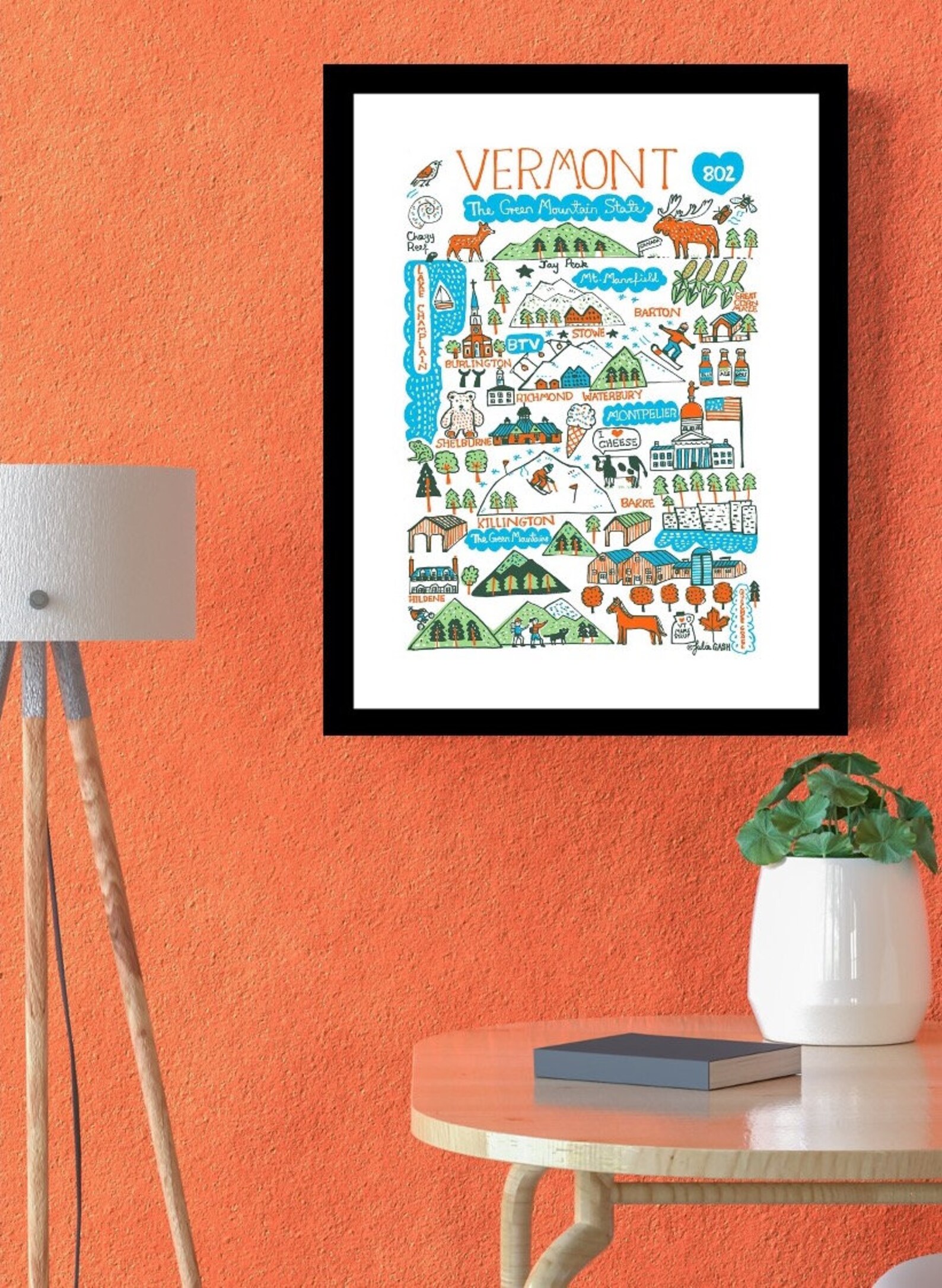 Vermont Art Print by Julia Gash - Etsy
