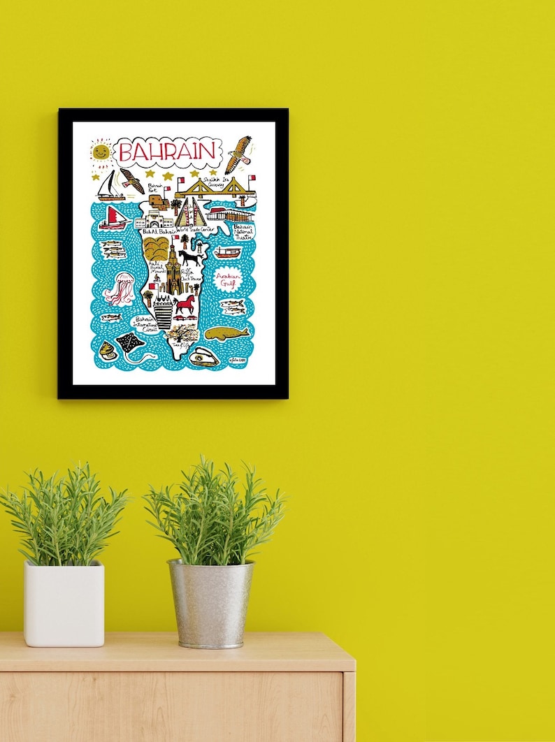 Bahrain Art Print by Julia Gash - Etsy