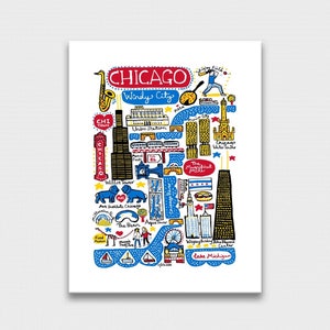 Chicago Art Print by Julia Gash - Etsy