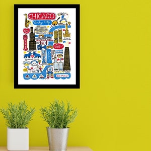 Chicago Art Print by Julia Gash - Etsy