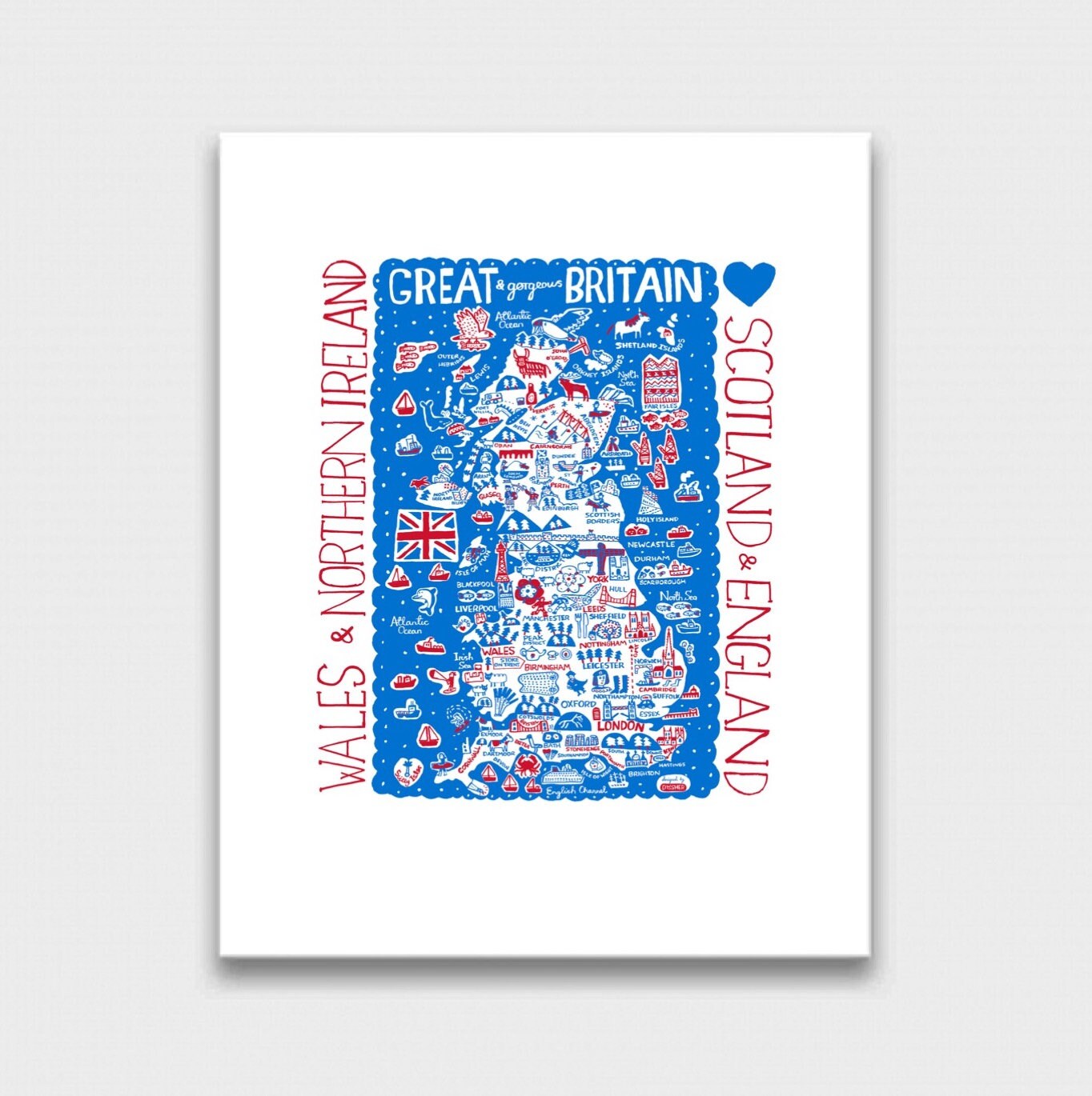 Great Britain Art Print by Dasher | Etsy