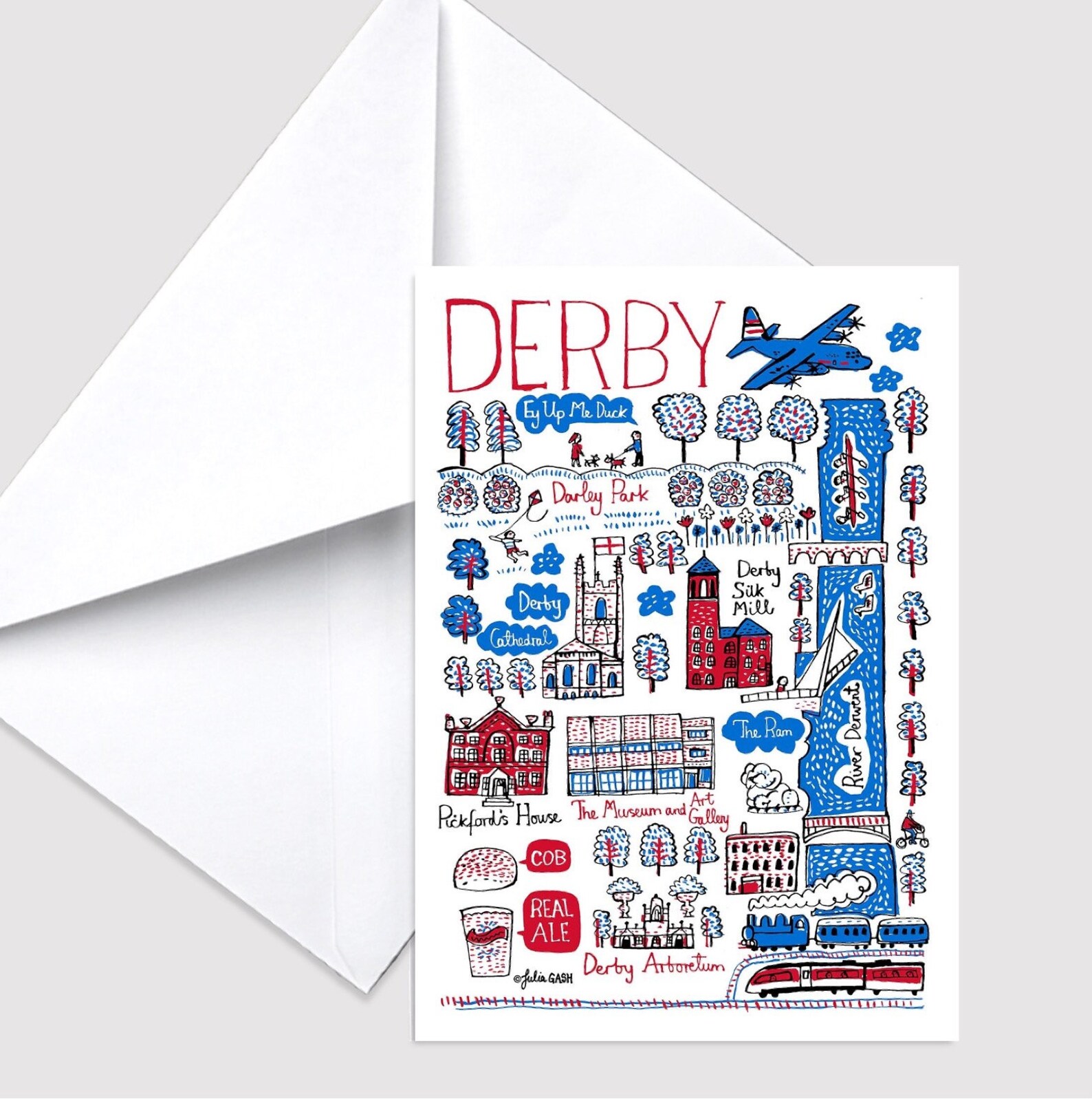 Derby Greeting Card by Julia Gash - Etsy