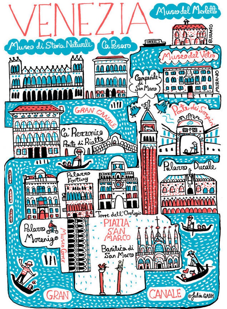 Venezia Art Print by Julia Gash - Etsy