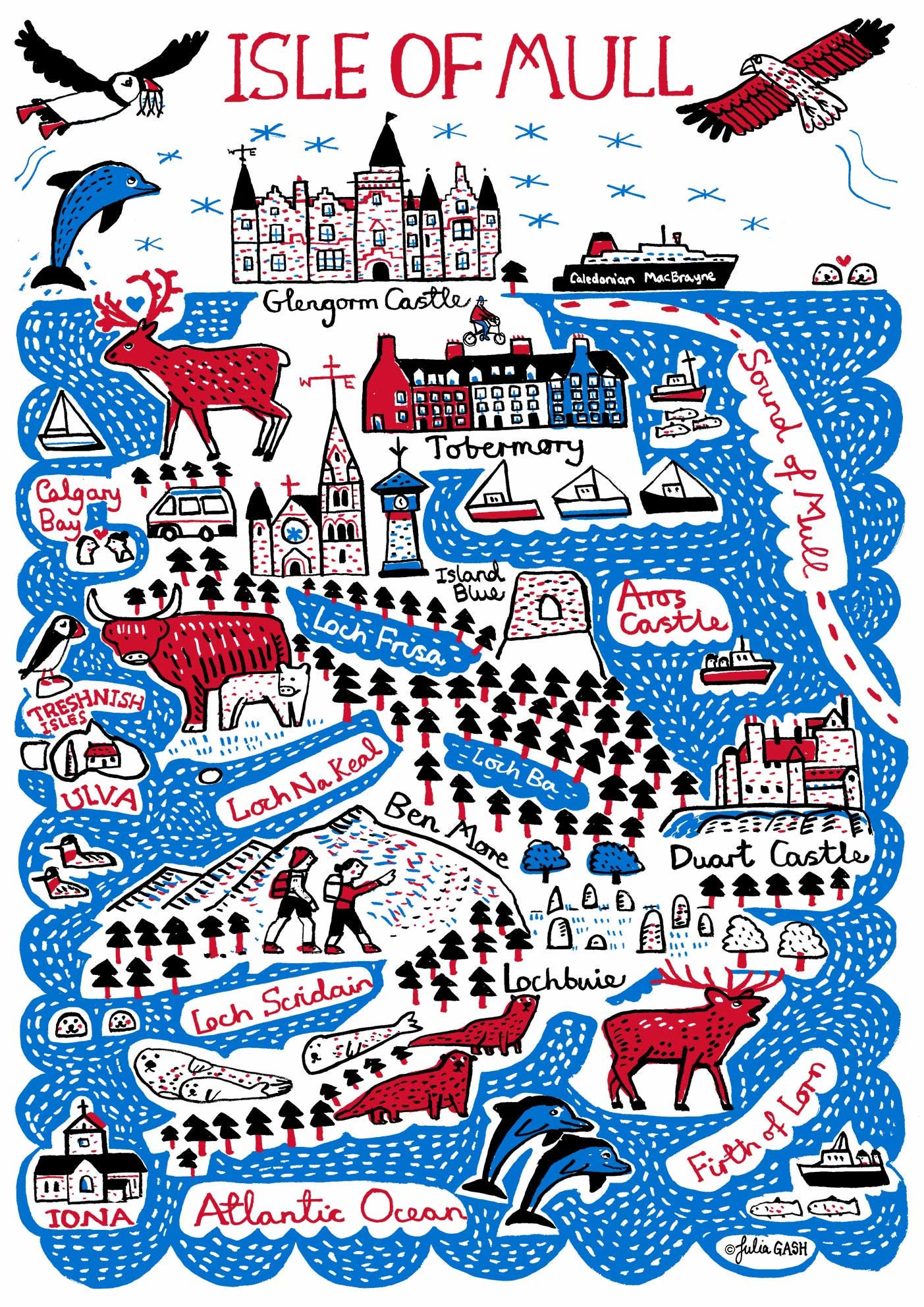 Isle of Mull Art Print by Julia Gash - Etsy