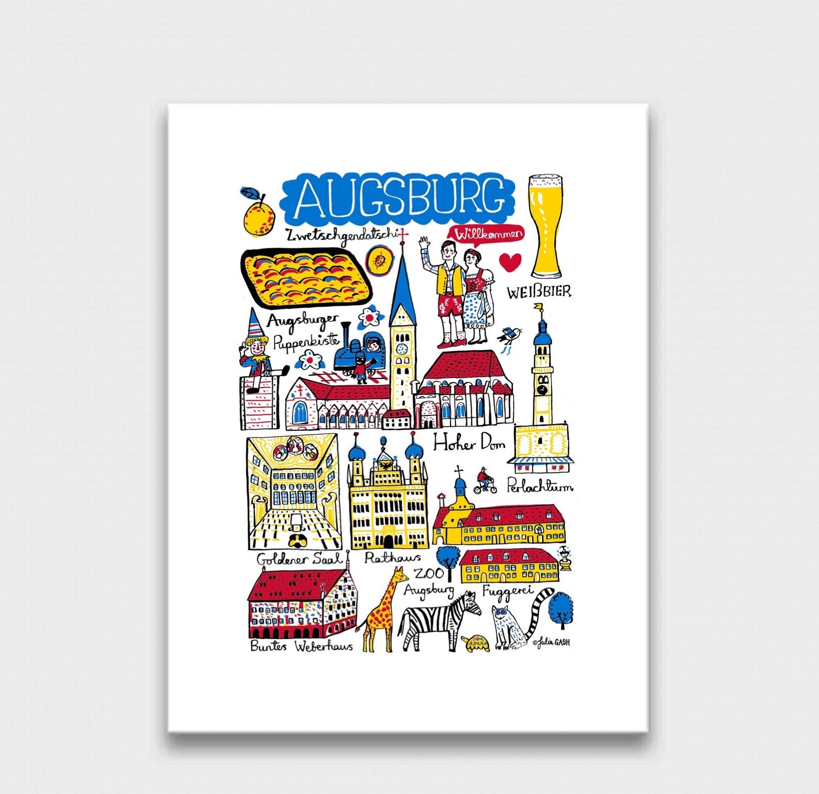 Augsburg Art Print by Julia Gash - Etsy